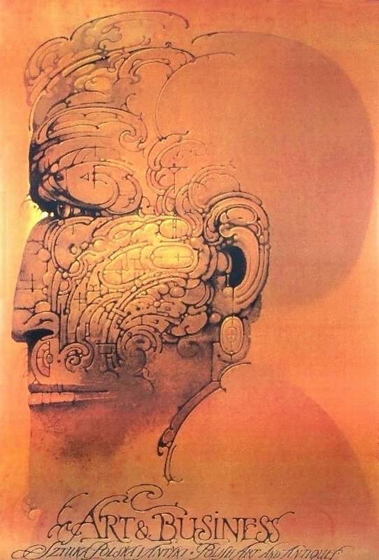 Art & Business . Walkuski Wieslaw . Plakat reklamowy . 1994 rok ... Art & Business . Walkuski Wieslaw . Plakat reklamowy . 1994 rok ...