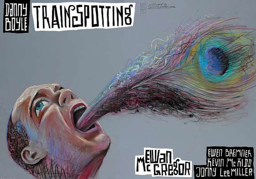 Trainspotting . Zebrowski Leszek . film movie poster . year 2009 ...